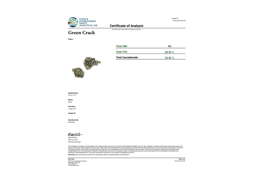 Green Crack Indoor THCA Flower – THCA King